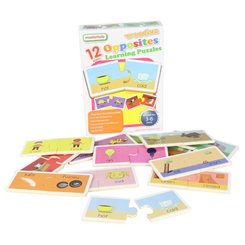 Wooden Learning Puzzles Opposites – masterkidz