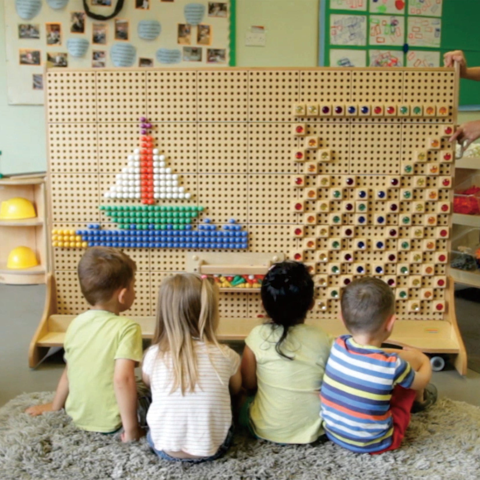 Masterkidz Mobile Free Standing STEM WALL® for Classrooms & Early Lear